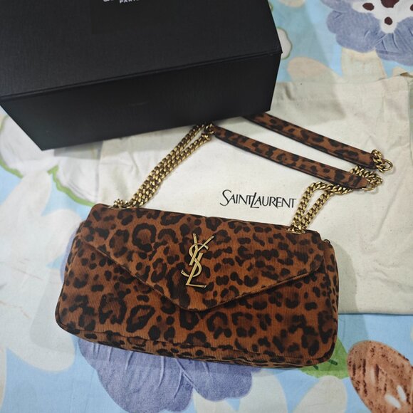 Saint Laurent | Bags | Saint Laurent Leopard Print Shoulder Bag | Poshmark